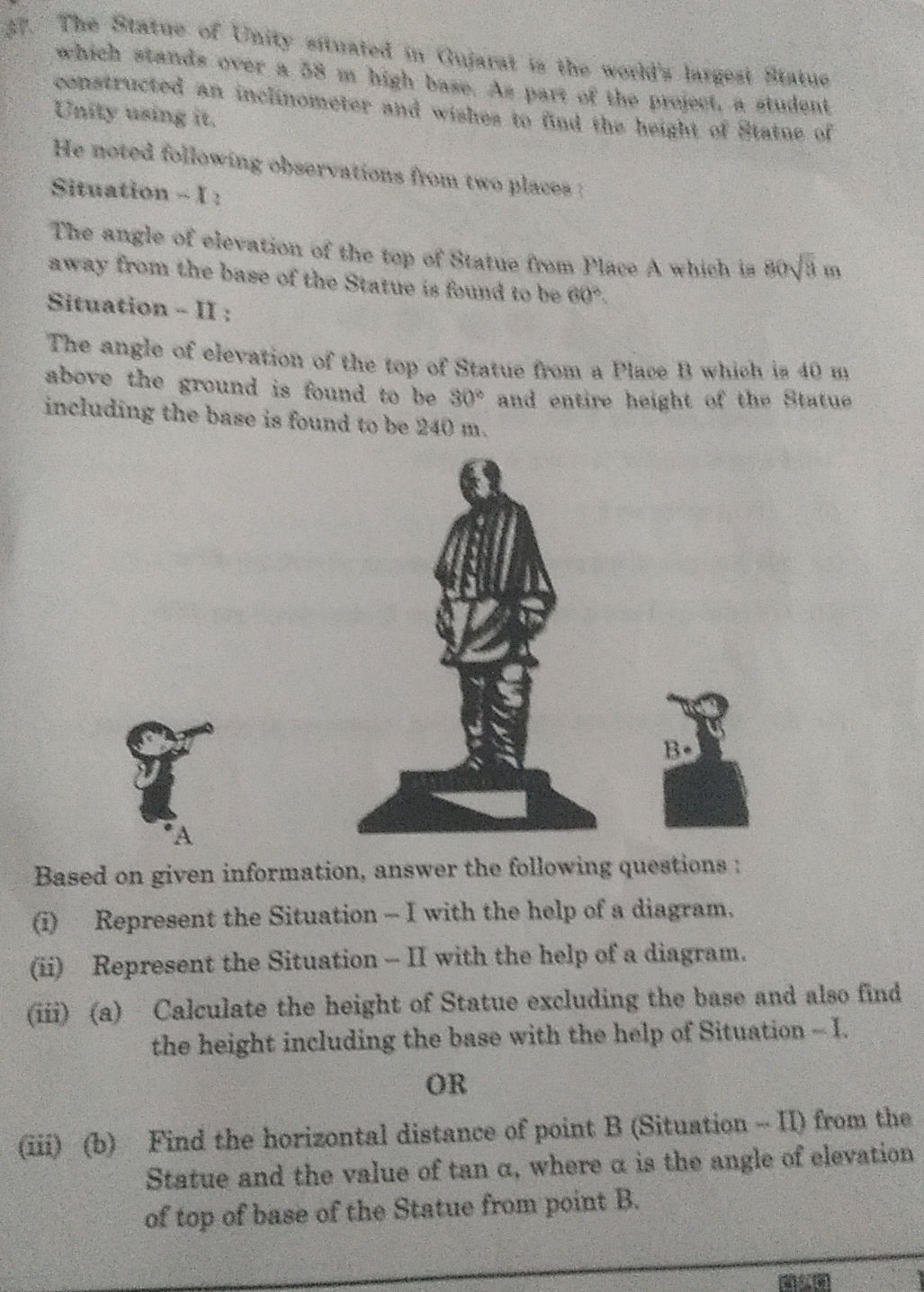 The Statue of Unity situated in Gujarat is | StudyX