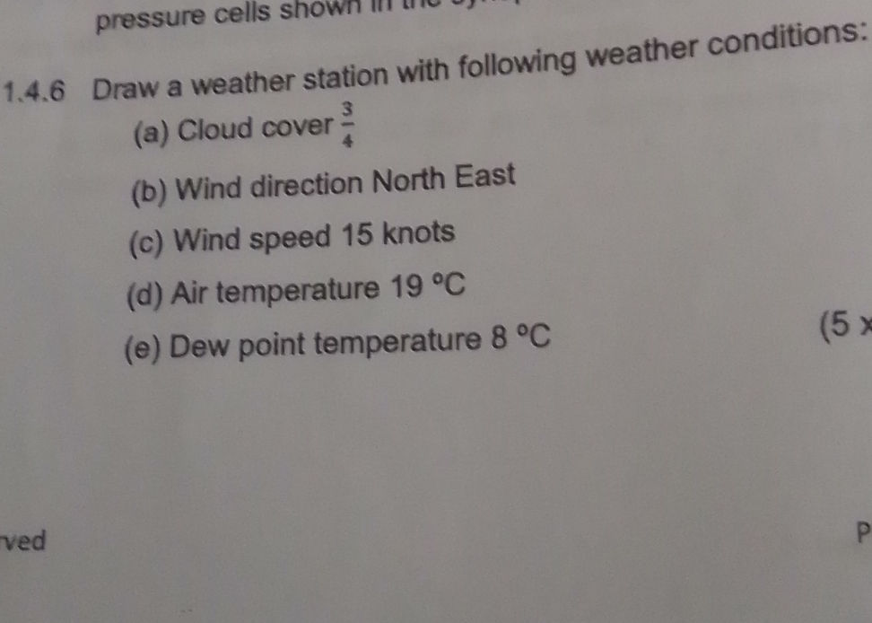1.4.6 Draw a weather station with following | StudyX