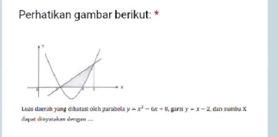 Perhatikan gambar berikut: * Luas daerah | StudyX