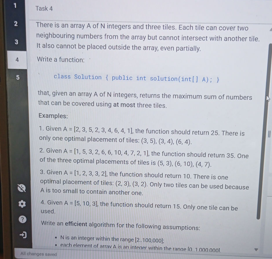 There is an array A of N integers and three | StudyX