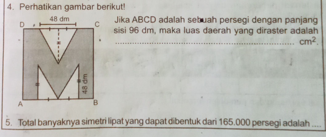 4. Perhatikan gambar berikut! Jika ABCD | StudyX