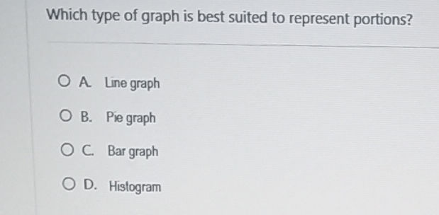 Which type of graph is best suited to | StudyX