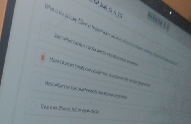 What is the primary difference between macro | StudyX