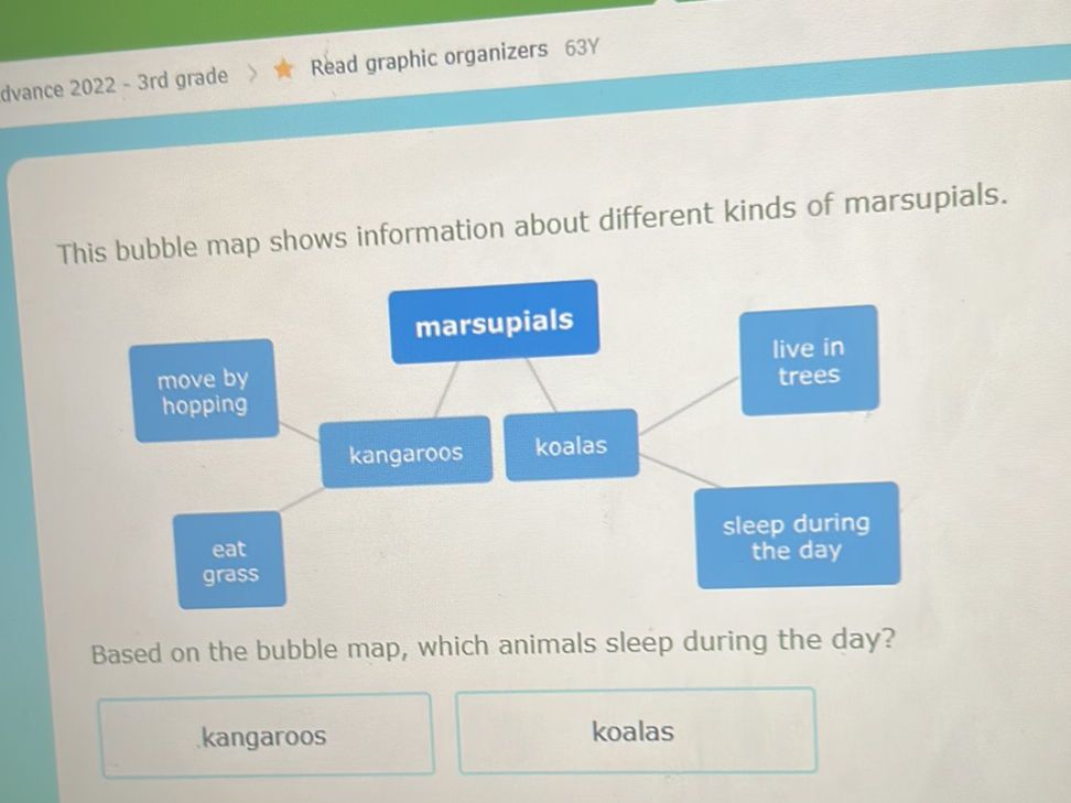 This bubble map shows information about | StudyX
