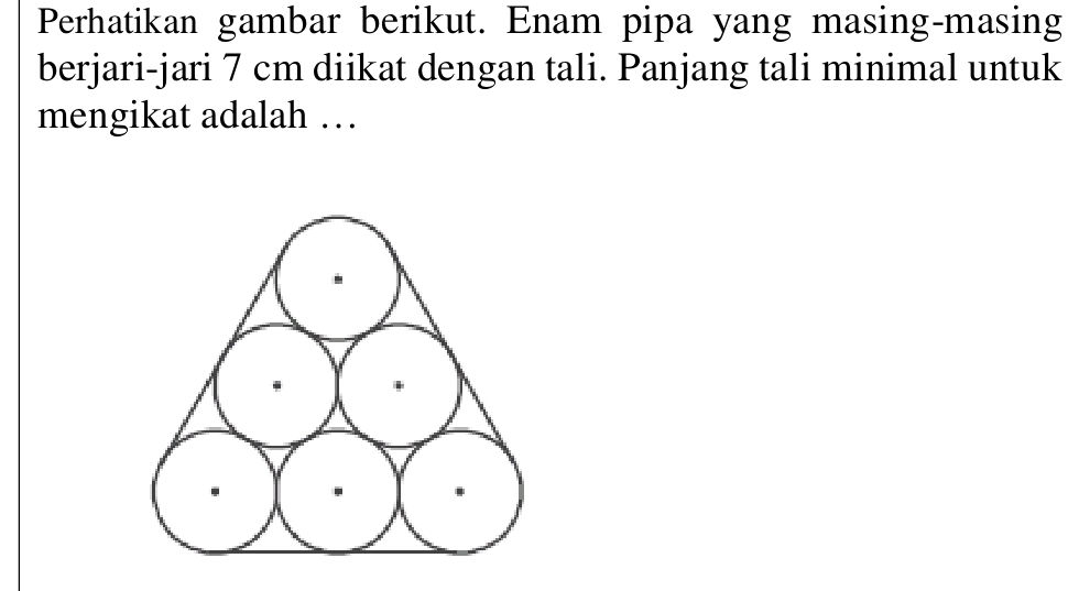 Perhatikan gambar berikut. Enam pipa yang | StudyX