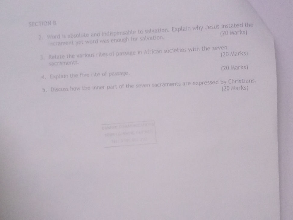 2. Word is absolute and Indispensable to | StudyX