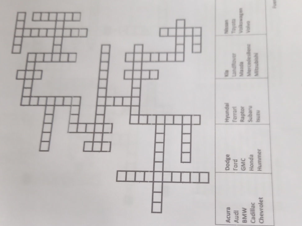 Crossword puzzle with the following clues: | StudyX