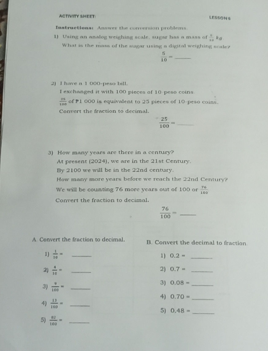 1) Using an analog weighing scale, sugar has | StudyX