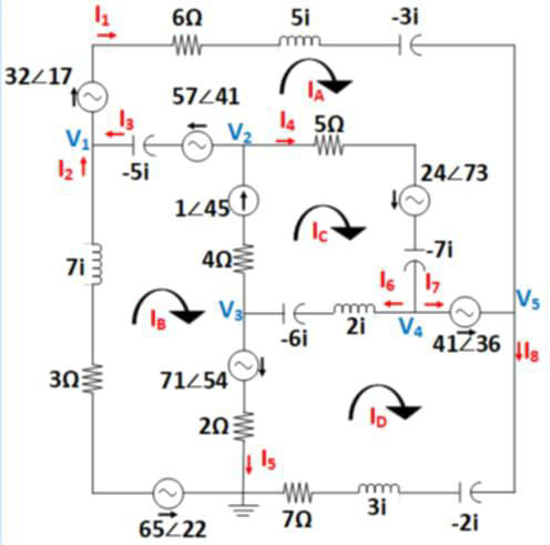 The image shows a complex electrical circuit | StudyX