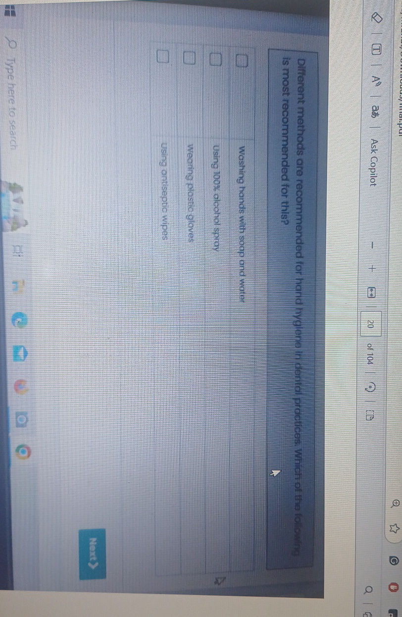 Different methods are recommended for hand | StudyX