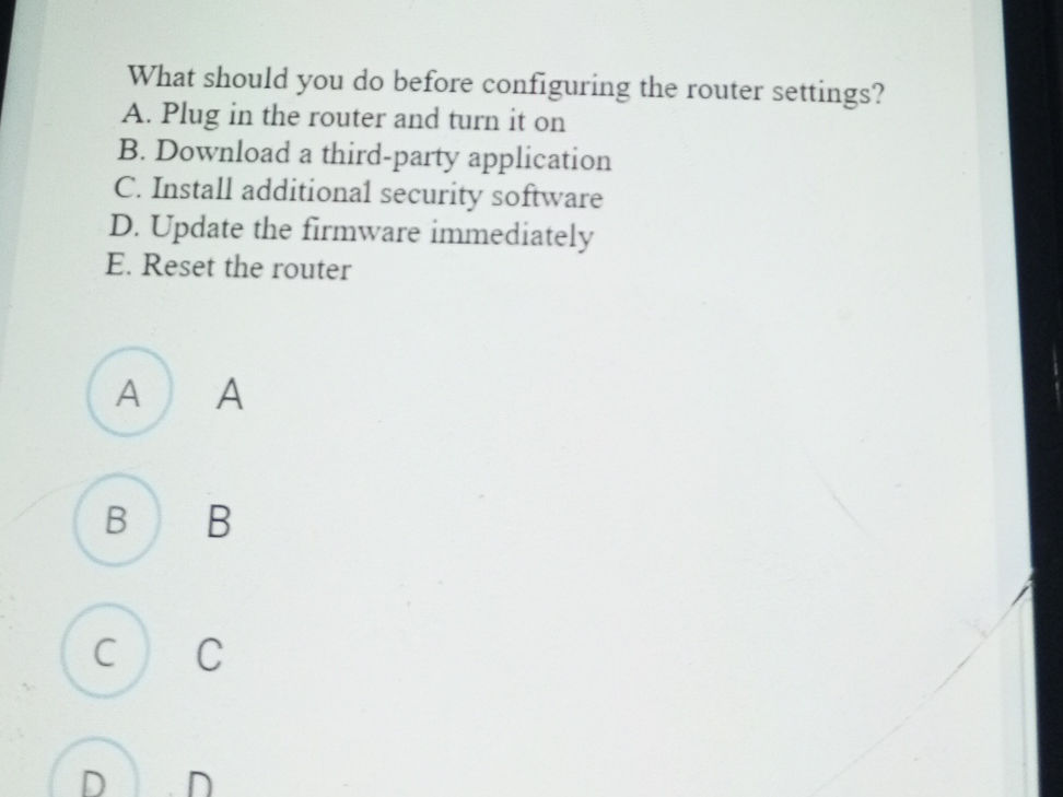 What should you do before configuring the | StudyX