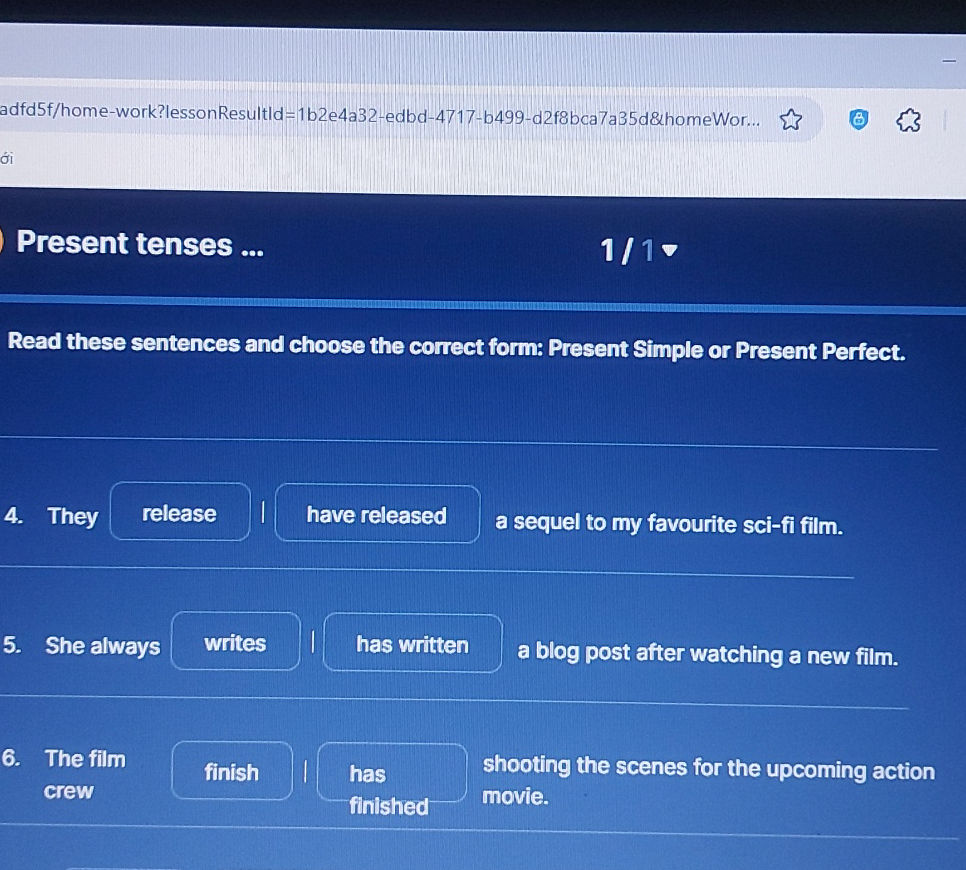 Read these sentences and choose the correct | StudyX