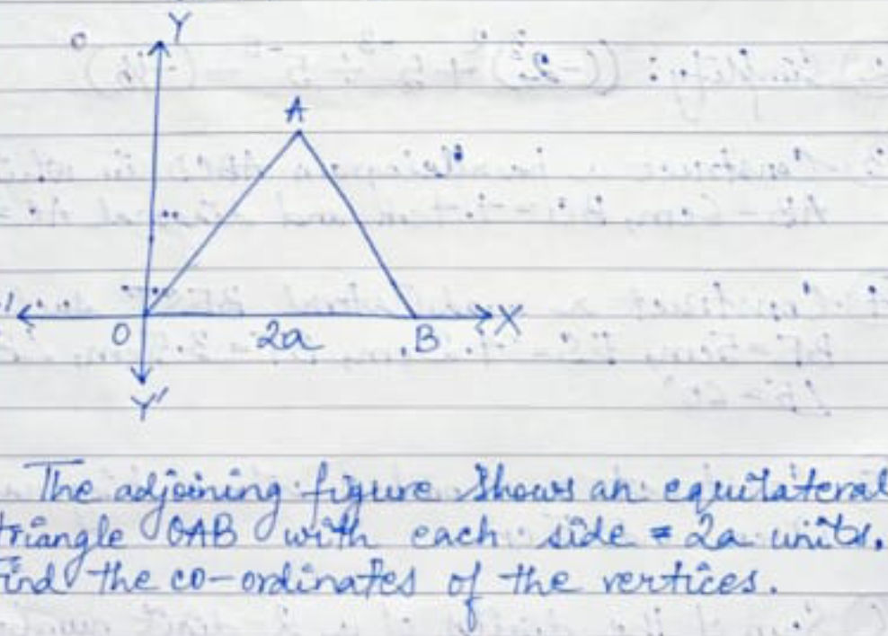 The adjoining figure shows an equilateral | StudyX