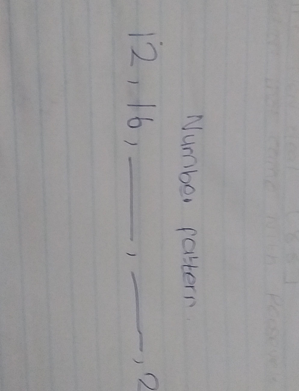 Number pattern: Find the missing number | StudyX