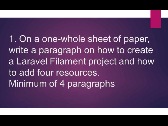 1. On a one-whole sheet of paper, write a | StudyX