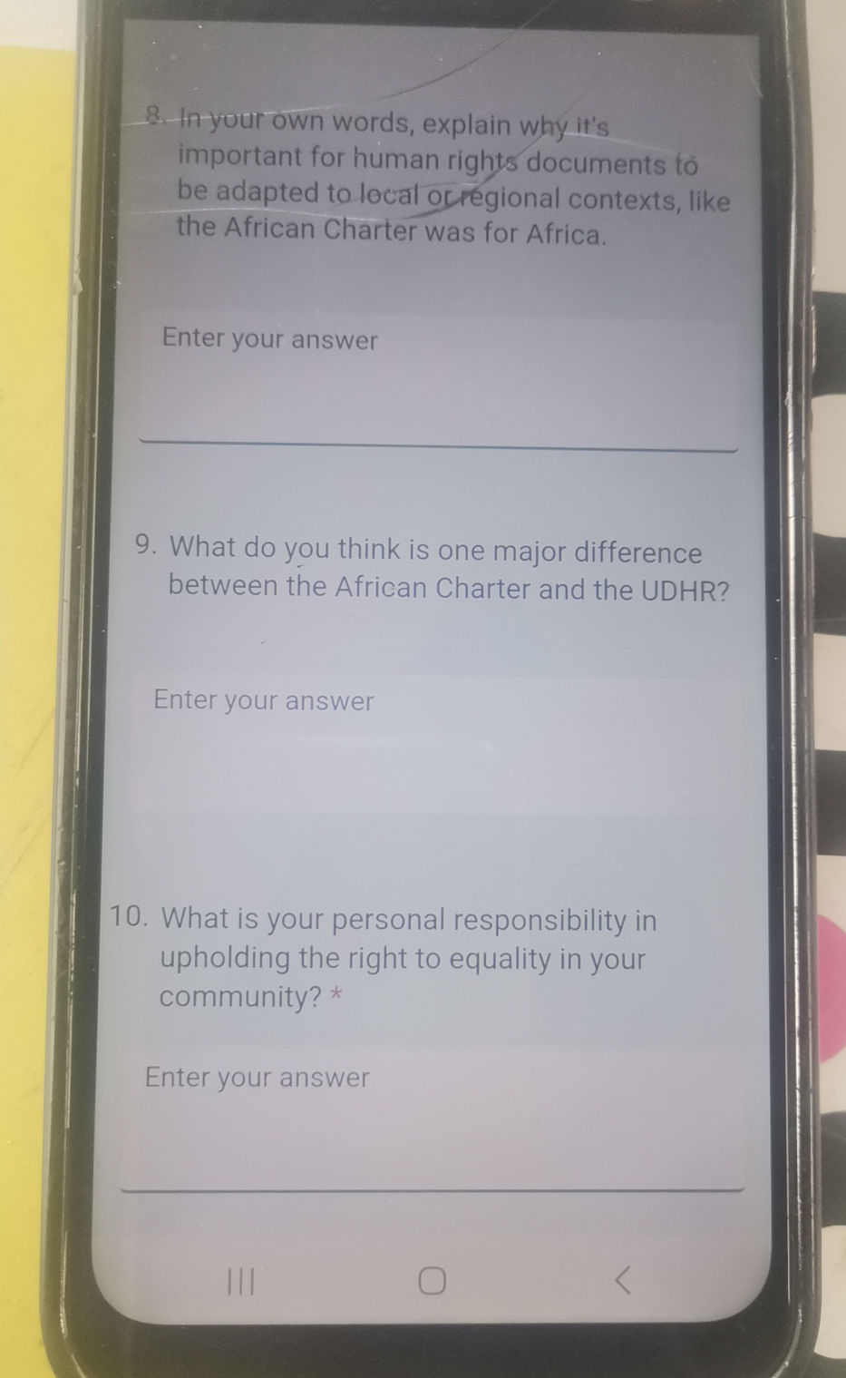 8. In your own words, explain why it's | StudyX