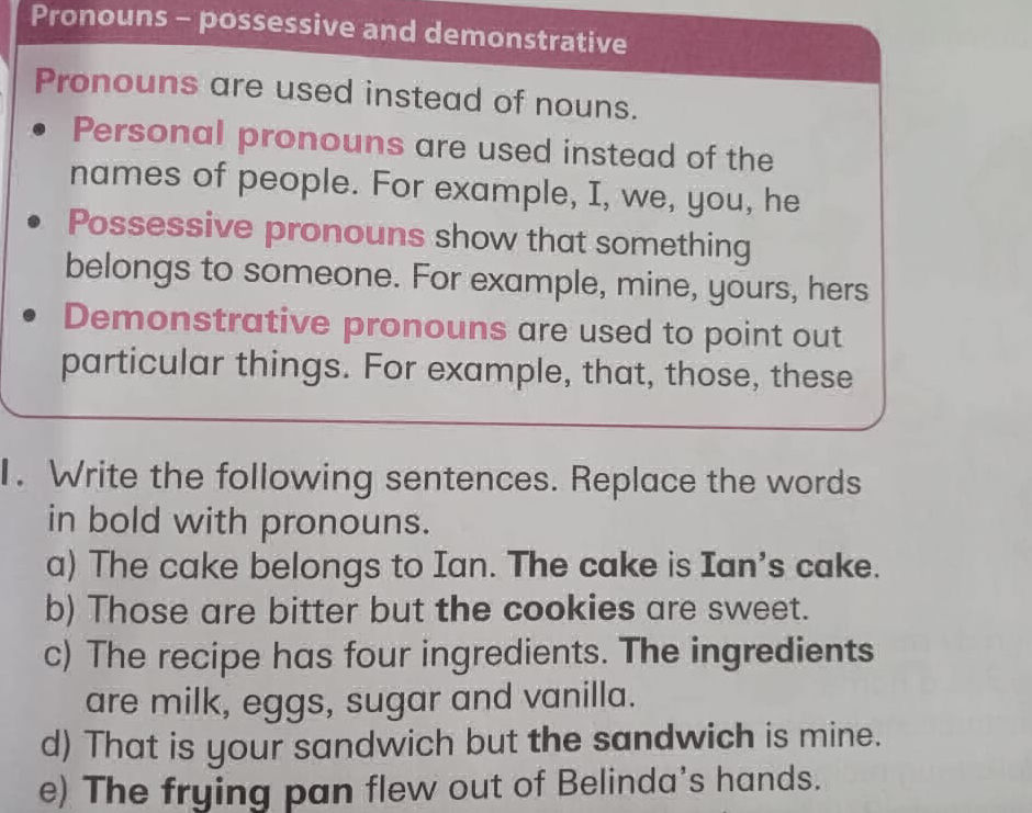 I. Write the following sentences. Replace | StudyX