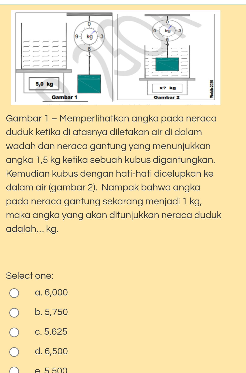 Gambar 1 - Memperlihatkan angka pada neraca | StudyX