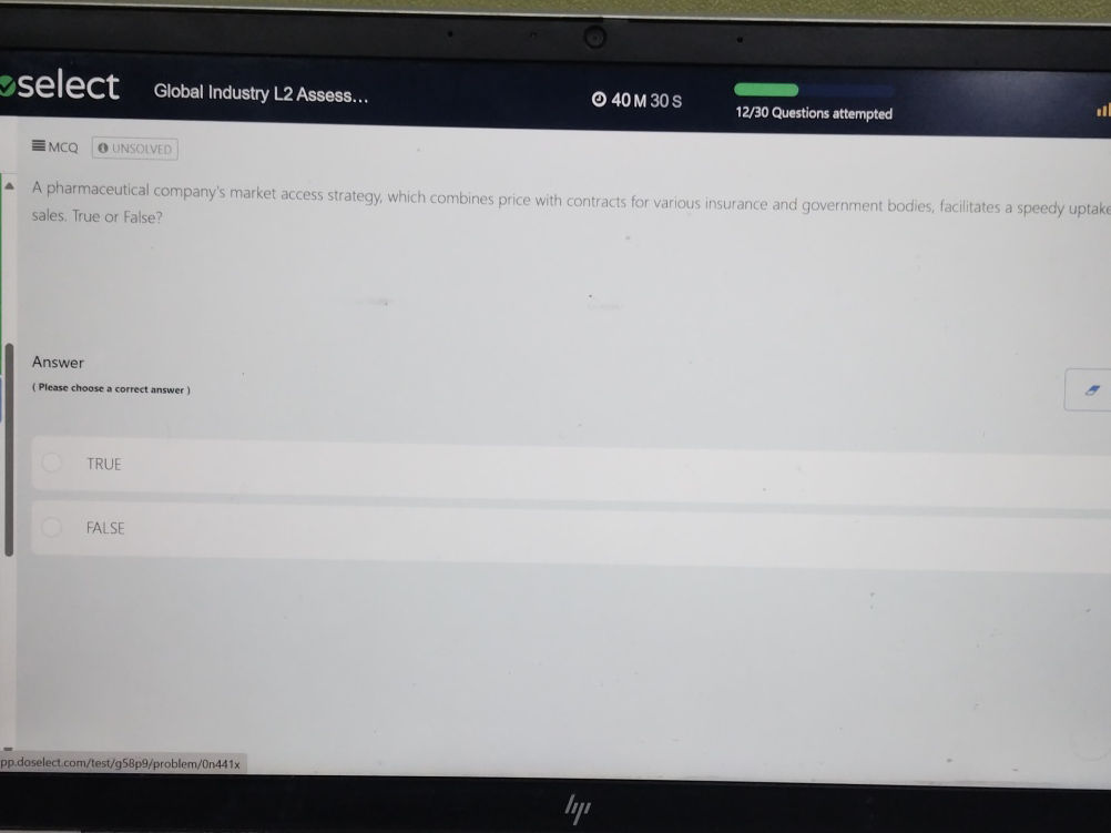 A pharmaceutical company's market access | StudyX