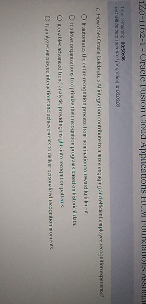 7. How does Oracle Celebrate's AI | StudyX