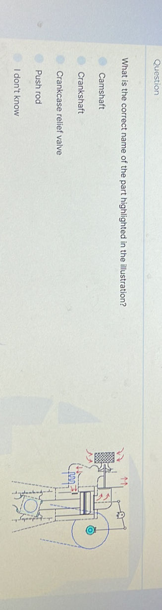 What is the correct name of the part | StudyX