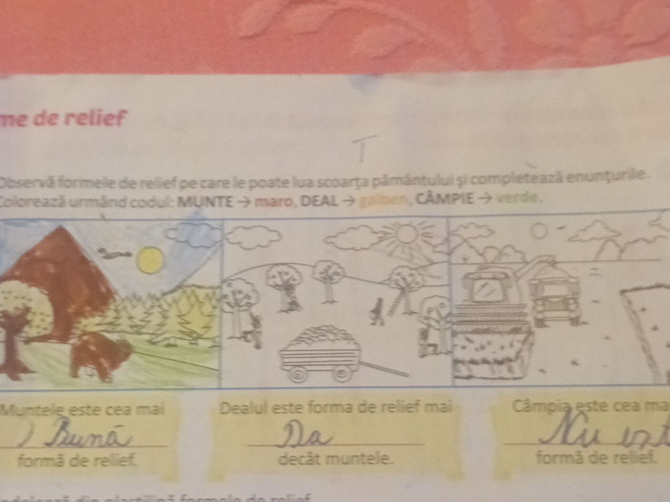 Observă formele de relief pe care le poate | StudyX