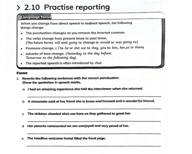 1 Rewrite the following sentences with the | StudyX