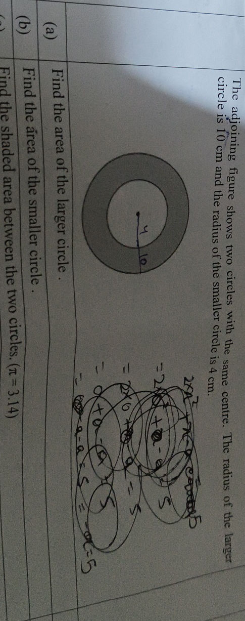 The adjoining figure shows two circles with | StudyX