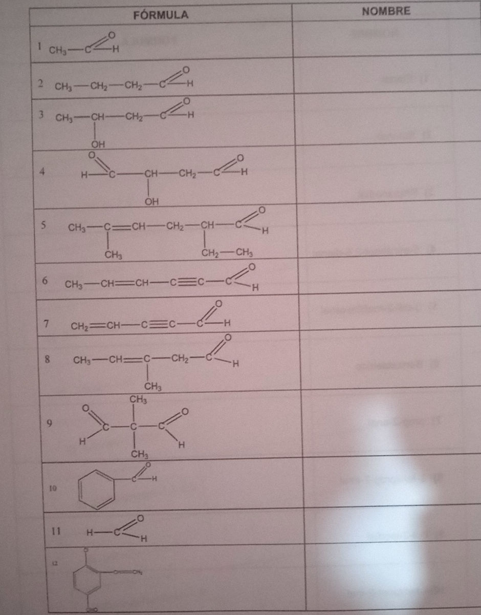 FÓRMULA 1. \(CH_3-C=O-H\) 2. | StudyX