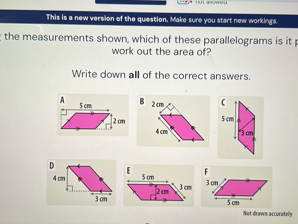 the measurements shown, which of these | StudyX