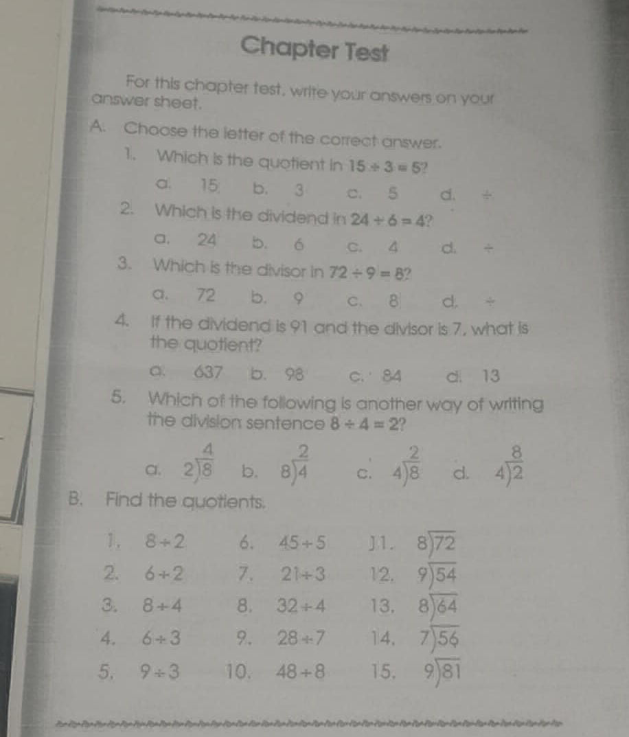 A. Choose the letter of the correct answer. | StudyX