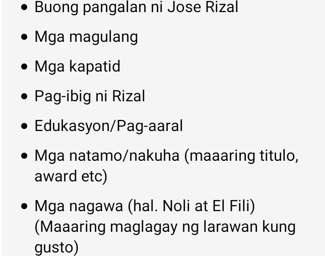 Buong pangalan ni Jose Rizal • Mga | StudyX