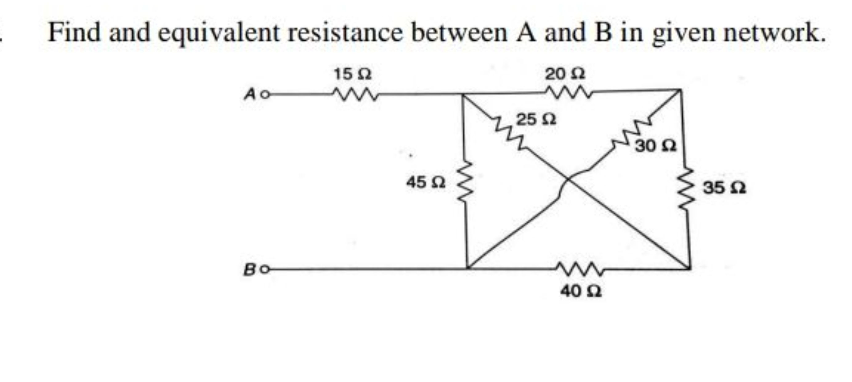 Find and equivalent resistance between A and | StudyX