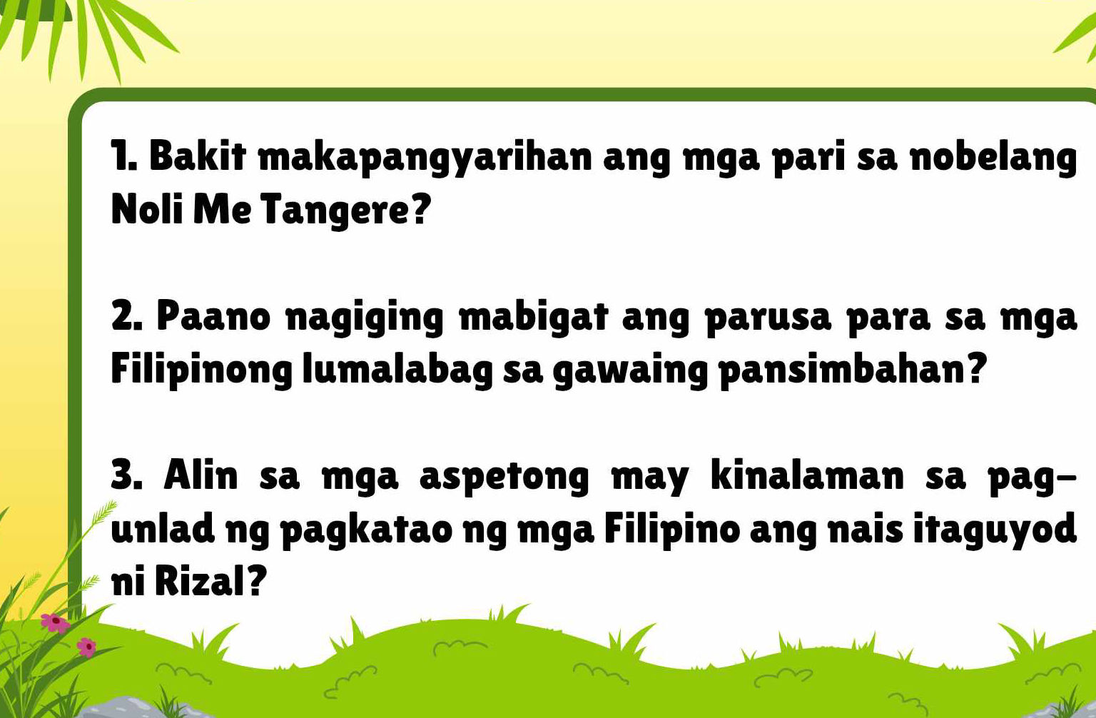 1. Bakit makapangyarihan ang mga pari sa | StudyX
