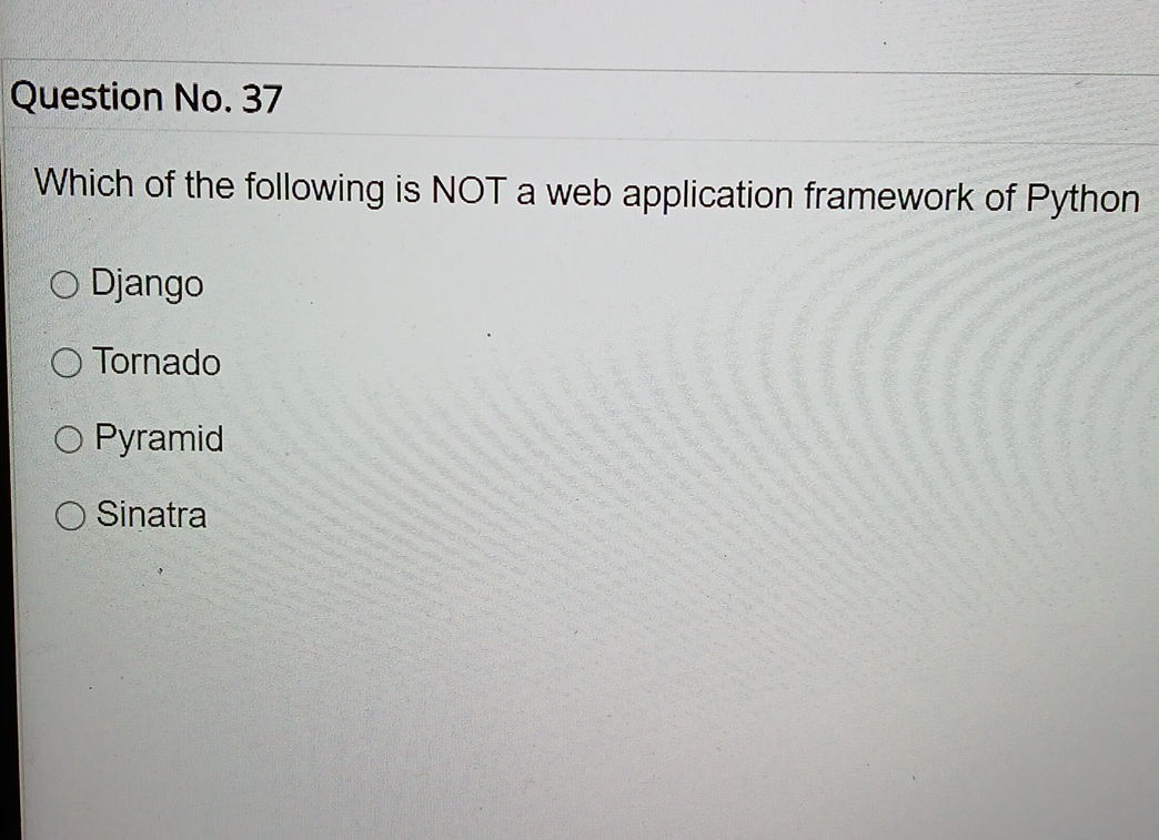 Which of the following is NOT a web | StudyX