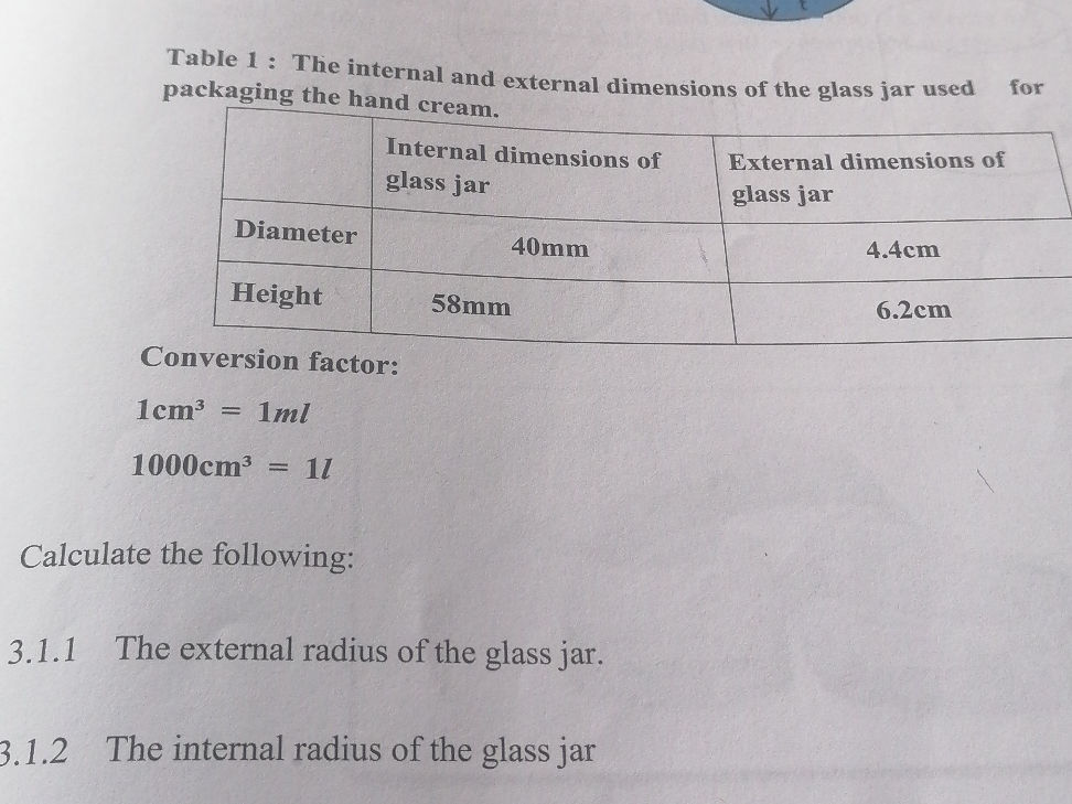 Table 1: The internal and external | StudyX