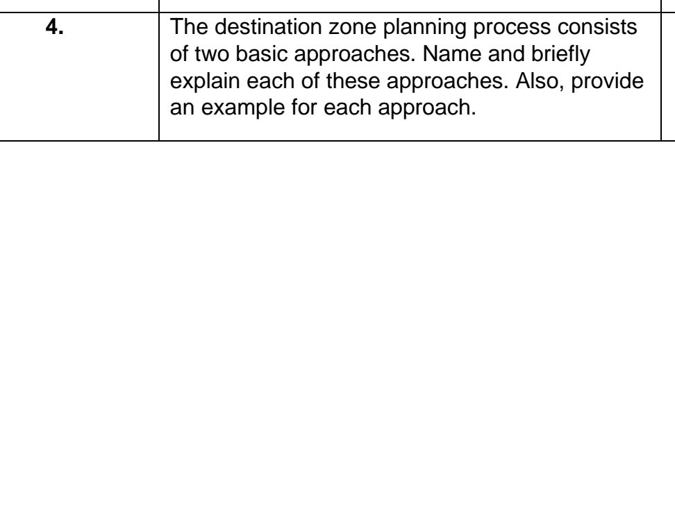 4. The destination zone planning process | StudyX