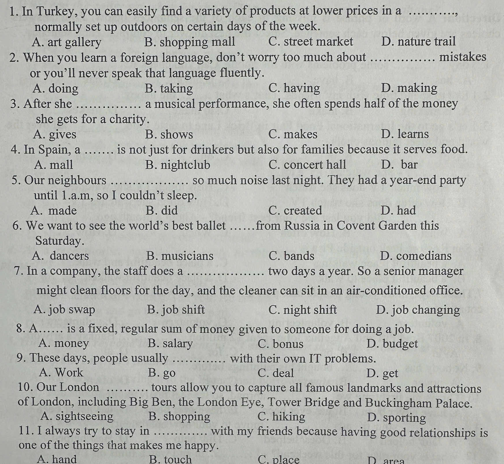 1. In Turkey, you can easily find a variety | StudyX