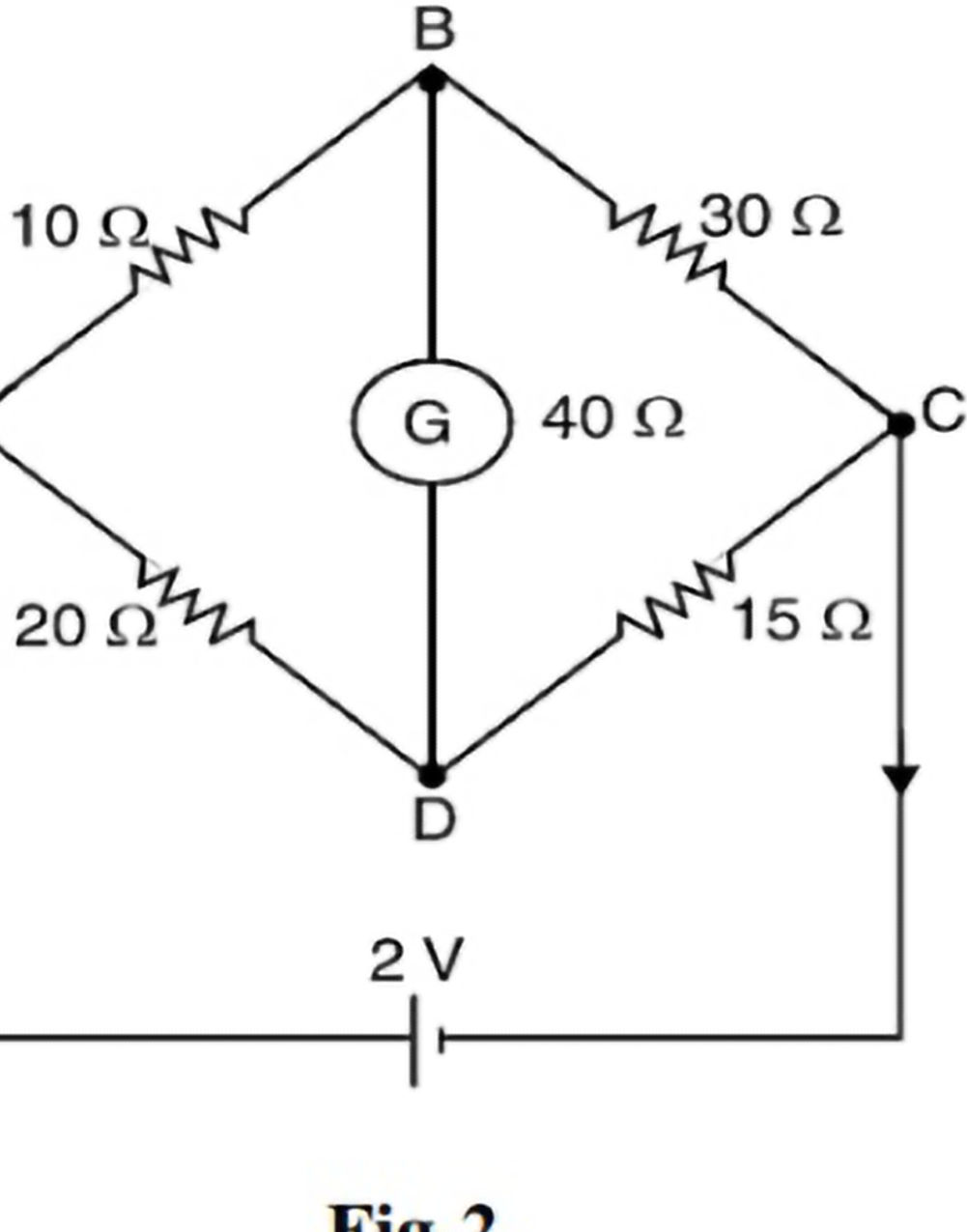 The image shows a Wheatstone bridge circuit | StudyX
