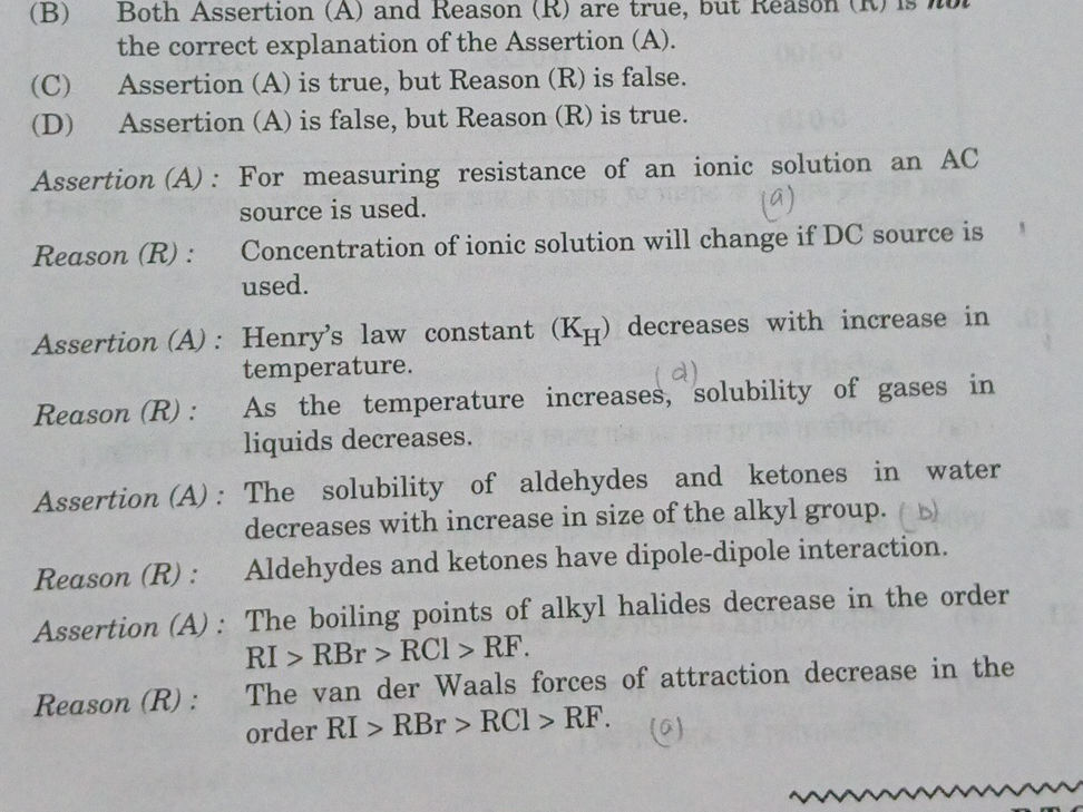 (B) Both Assertion (A) and Reason (R) are | StudyX