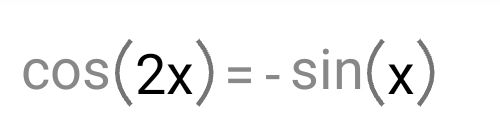 Solve the trigonometric equation cos(2x) = | StudyX