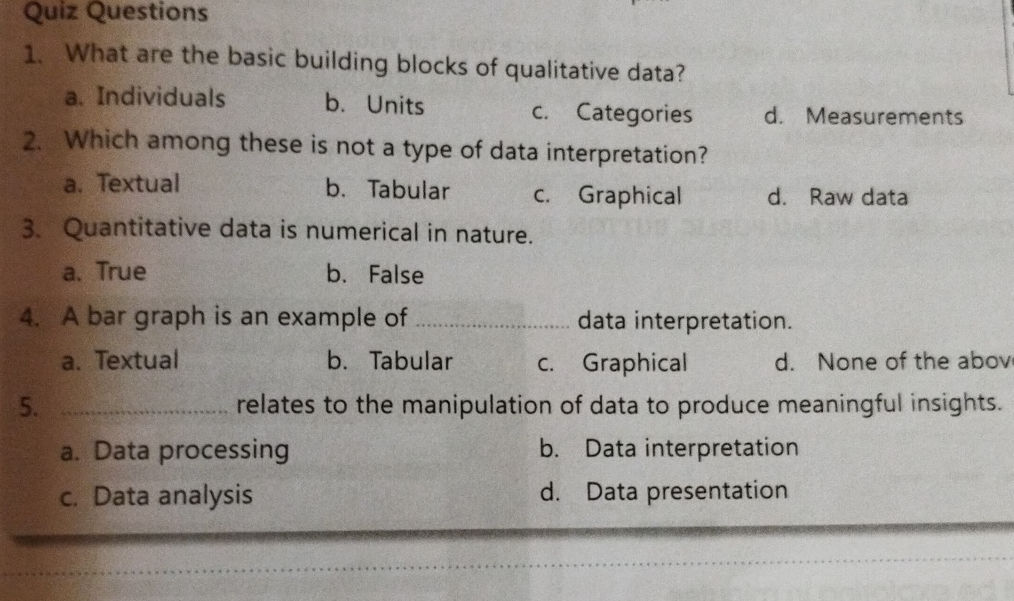 1. What are the basic building blocks of | StudyX