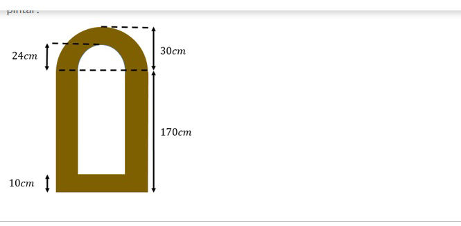 The image shows a diagram of a shape with | StudyX