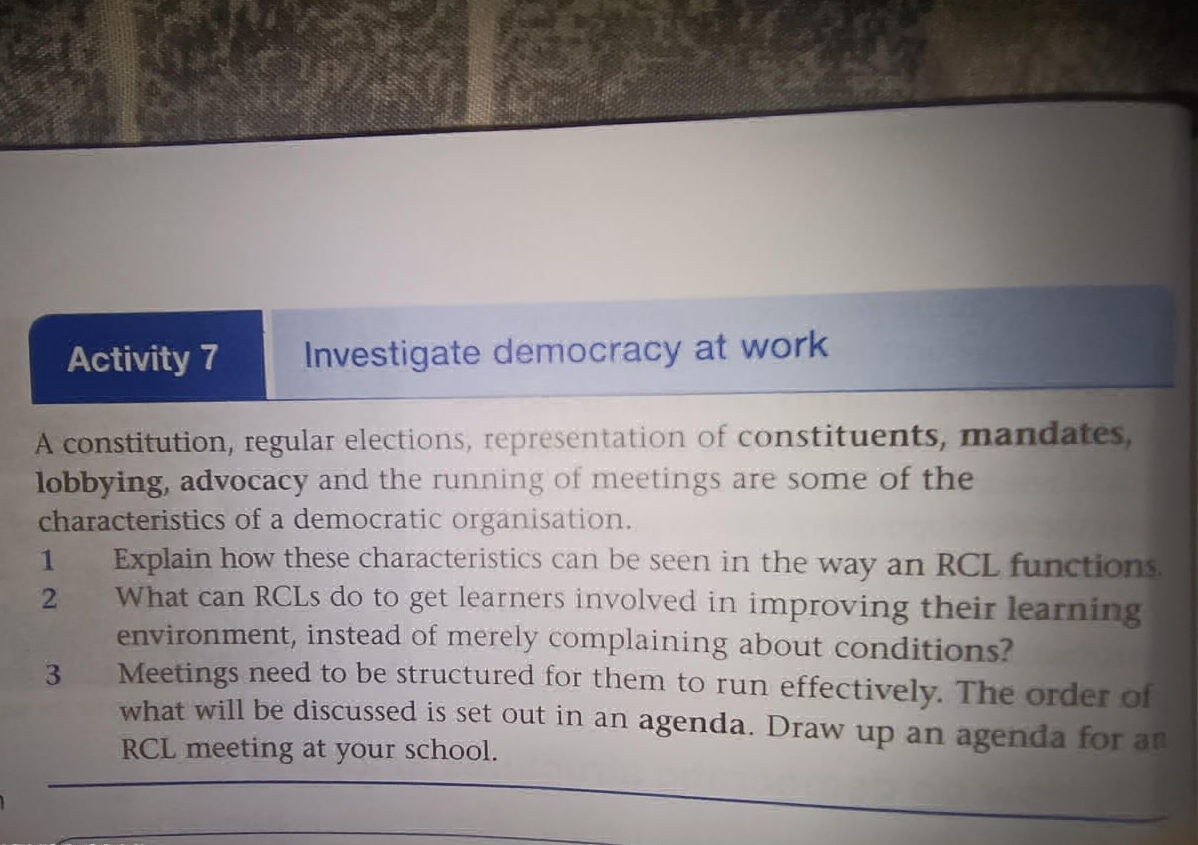 A constitution, regular elections, | StudyX
