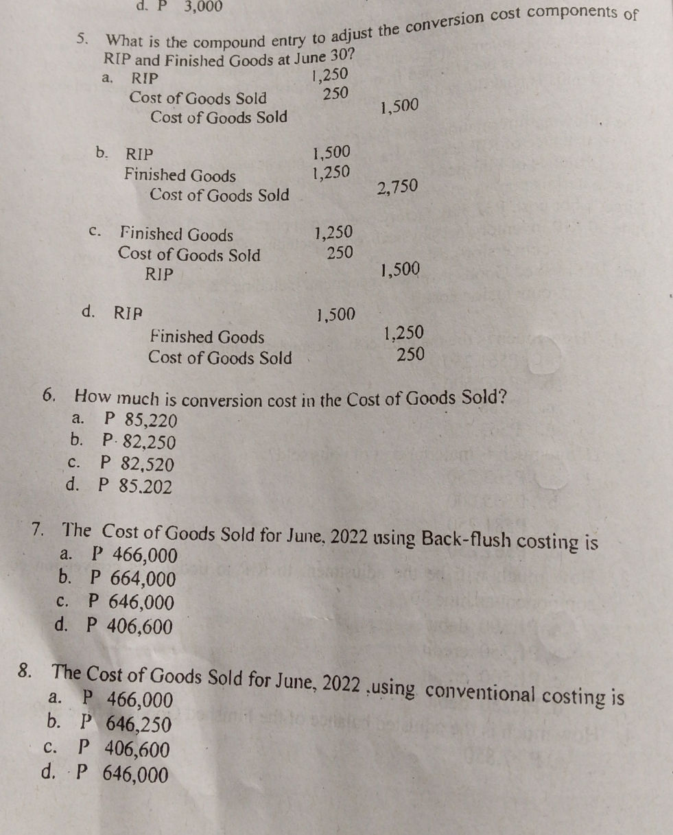 5. What is the compound entry to adjust the | StudyX