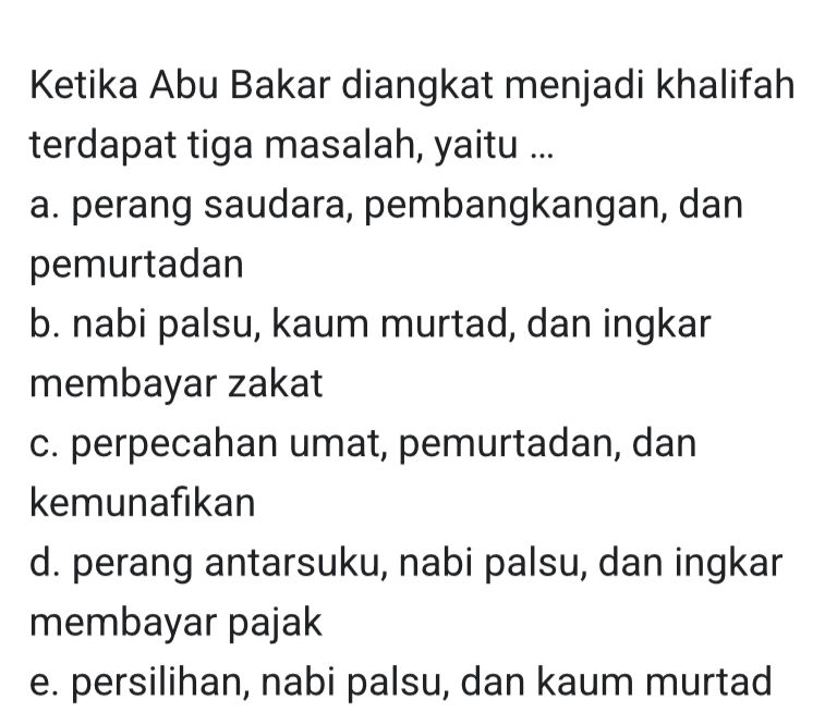 Ketika Abu Bakar Diangkat Menjadi Khalifah Studyx