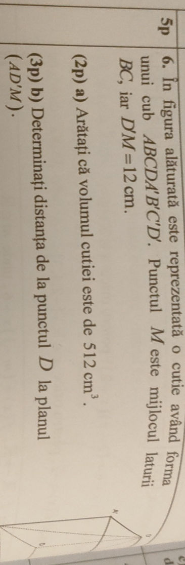 6. În figura alăturată este reprezentată o | StudyX