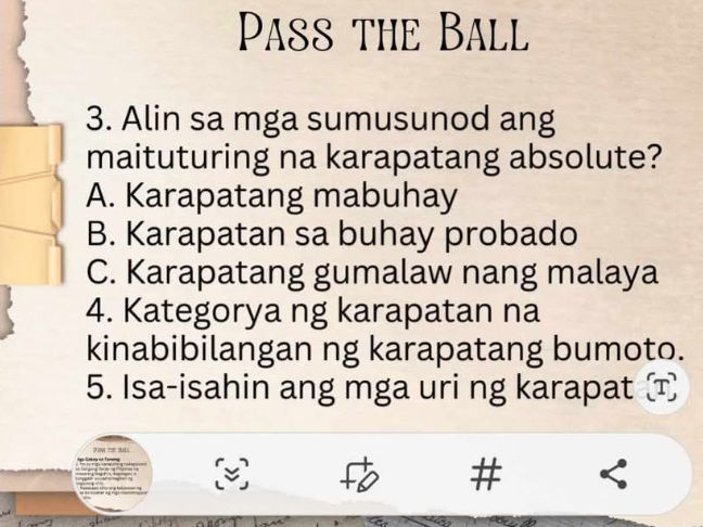 3. Alin sa mga sumusunod ang maituturing na | StudyX