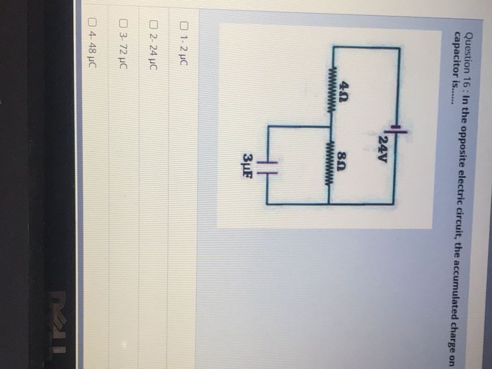 Question 16: In the opposite electric | StudyX