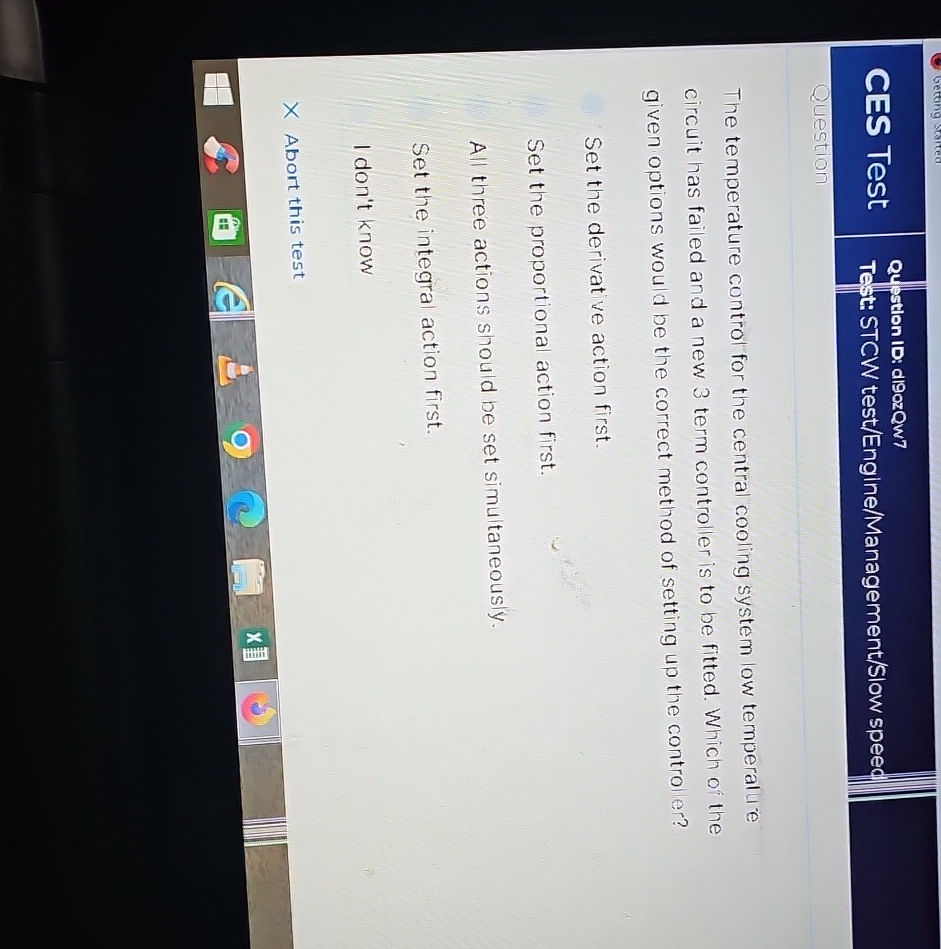 The temperature control for the central | StudyX